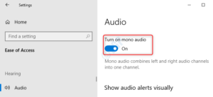 How to Enable and Disable Mono Audio in Windows 10