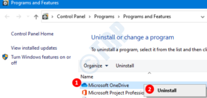 FIX : One Drive Icon Missing from the Taskbar and File Explorer