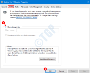 How to share a Printer in Windows 10