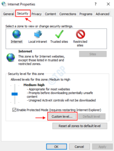 How to check and enable ActiveX in Internet Explorer