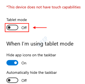 How to Turn On / Off the Tablet Mode on Windows 10