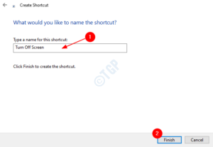 Create a shortcut and a keyboard hotkey to Turn Off Monitor in Windows 10