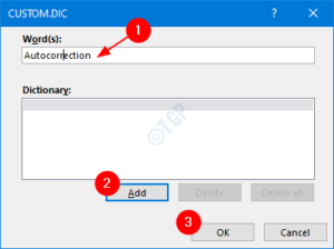 How To Add or Delete words from Microsoft Word Dictionary