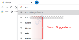 How to Turn Off Search Auto complete feature in Google Chrome