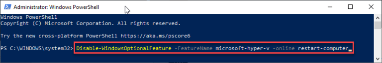 Docker cannot enable Hyper-V, How to Fix
