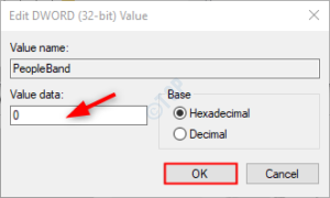 How to Remove People Icon from the taskbar in Windows 10