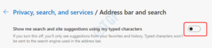 How to Turn Off Search Suggestions in Microsoft Edge