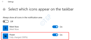 Battery Icon Missing from Taskbar in Windows 10 Fix