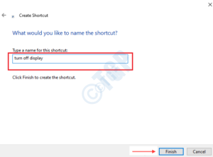 How to Create a Shortcut to turn off display at Once in Windows 10 / 11