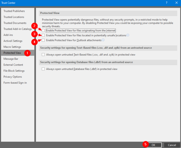 How To Remove or Disable the Enable Editing button in Excel