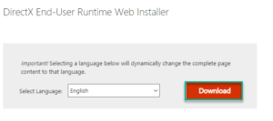 DirectX failed to initialize in Windows 10 Fix