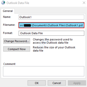 The Path Specified for the File Outlook.pst is not valid in Microsoft ...