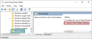 Work Folder sync Error 0x8007017C on Windows 10 Fix