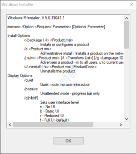 There is a problem with this Windows installer package Fix