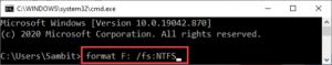 How to format Hard Drive with Command Prompt