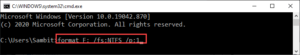 How to format Hard Drive with Command Prompt