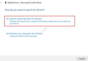 Generic Audio Driver detected in Windows 10 Fix