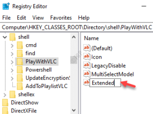 Remove Add to / Play with Option from VLC Right-click Context Menu