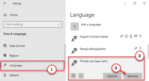 How to remove the unknown locale (qaa-latn) language