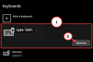 How to remove the unknown locale (qaa-latn) language