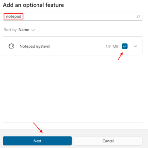 Notepad Missing in Windows 10 / 11 Fix