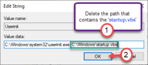 Windows Script Host run.vbs Error on Startup fix