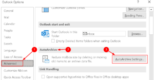 Fix : AutoArchive Missing or Not Working in MS Outlook