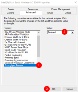 Fix Intel Dual Band Wireless-AC 7260 Adapter Connectivity Issue