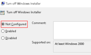 Error 1625 - Installation forbidden by system policy Fix