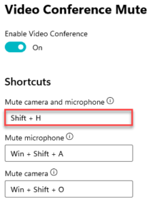 Toggle camera and microphone settings with simple shortcuts using ...