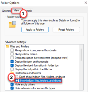 How to view hidden files and folders in Windows 11 / 10