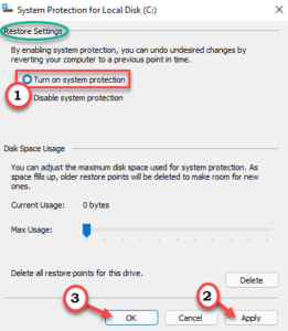 How to create a restore point in Windows 11