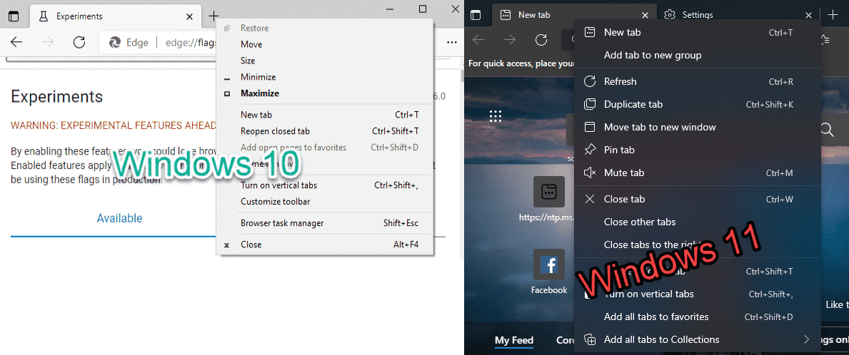 How to get the new visual design on Edge on Windows 11/10