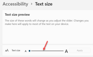 How To Increase or Decrease Font Size on Windows 11