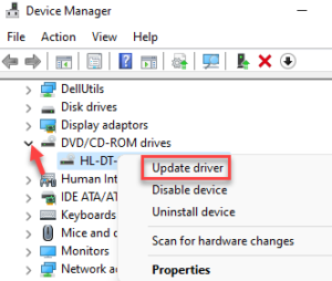 A Disc Burner wasn’t Found Make sure that a burner is installed ...