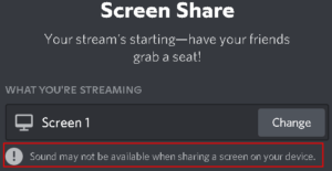 Fix: Discord Screen Share Audio Not Working