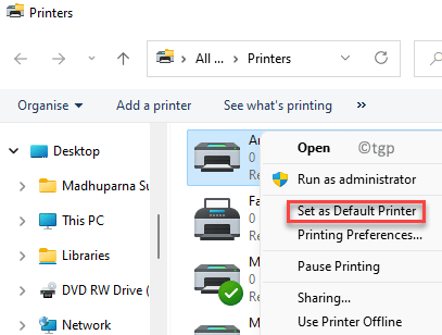 How to Set the Default Printer in Windows 11