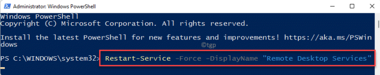 How to Restart RDP Service in Windows 11 / 10