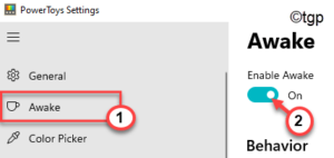 keep Windows PC awake without changing sleep settings using PowerToys