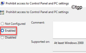 How to disable Control Panel and Settings in Windows 11