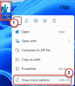 Windows 11: How to add restart explorer in context menu