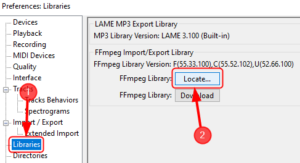 How to Fix FFmpeg library missing issue in Audacity