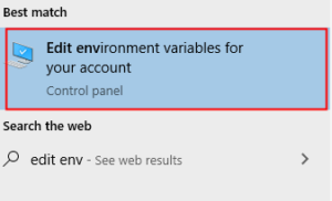 How to set environment variables in Windows 11