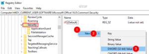 How to Disable MS Word Security Notice Pop -up