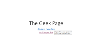 How to open a hyperlink in PowerPoint without holding down the Ctrl key