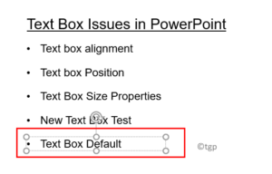 How to solve PowerPoint Breaking TextBoxs By Default issue