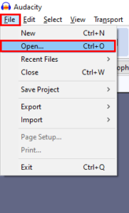 How to set bit rate for audio tracks in Audacity