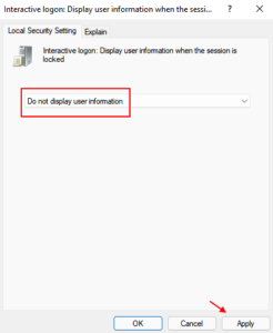 Hide / Show Username and Email from Windows 11 Lock Screen