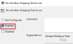 How to disable Snipping Tool in Windows 10 / 11