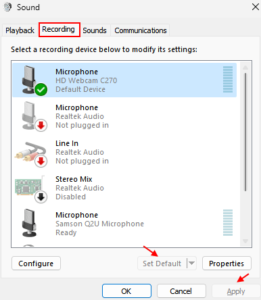 Fix: Microphone not working issue on Windows 11